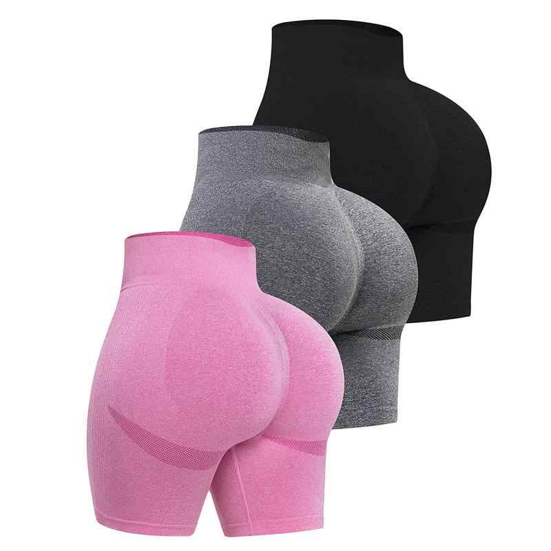 ヨガパンツ レディース スポーツ ショートパンツ 高腰 シームレス ヒップアップ トレーニング ランニング ウェア 伸縮性 吸湿速乾 かわいい スマイル柄 春夏