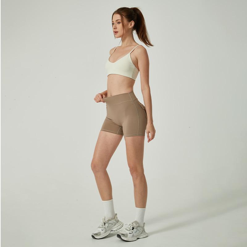 スポーツ ショートパンツ レディース ヨガパンツ 接触冷感 桃尻 ハイウエスト トレーニング ランニング 吸湿速乾 伸縮性 無地 普段使い