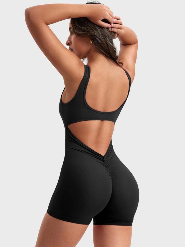 2ヨガ レディース Vネック ハイウエスト 美尻 無縫製 ジャンプスーツ ショートパンツ スパッツ レギンス 伸縮性 スポーツ ウェア トレーニング ジム フィットネス・機能: 運動、ヨガ、ランニング、日常・素材: 錦綸、氨纶・素材構成: ...