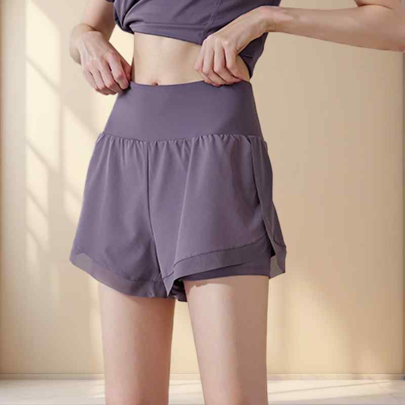 ヨガウェア レディース スポーツウェア トレーニングウェア ランニング フィットネス スリム ヨガ ピラティス バドミントン サイクリング ショートパンツ