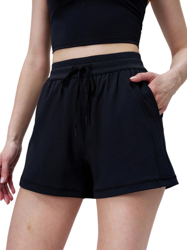 ヨガパンツ レディース アウトドア ランニング スポーツパンツ 伸縮性 通気性 短パン ドローストリング 調整可能 スリム フィットネス トレーニング ウェア・素材: 涤纶・素材構成: 90%ポリエステル, 10%スパンデックス・カラー: ...