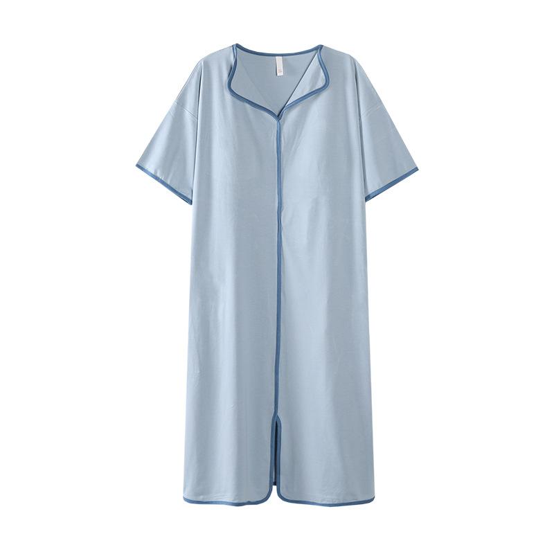 ワンピース レディース モダール 接触冷感 半袖 薄手 部屋着 普段使い マタニティ 春夏・款式: 开衫・主な素材: 莫代尔・袖丈: 三分袖・機能: 休闲,透气,睡眠,弹力,抗菌,居家,凉爽,舒适,可外穿・対象: 青年女性・適用場面: 户外...