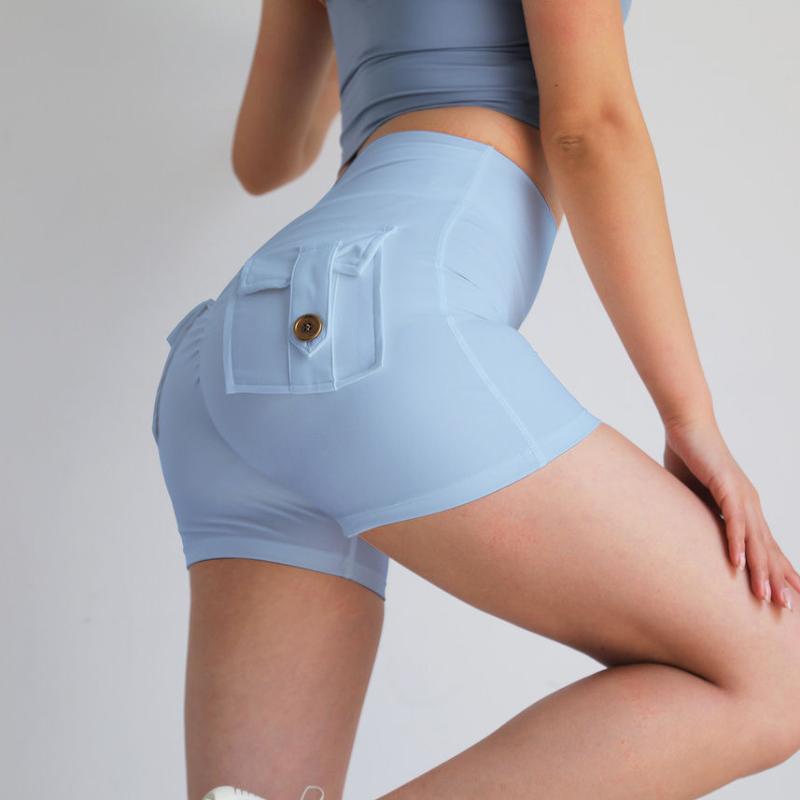 ヨガパンツ レディース スポーツ 春夏 接触冷感 高腰 美尻 速乾 ポケット付き 伸縮性 トレーニング フィットネス 短パン