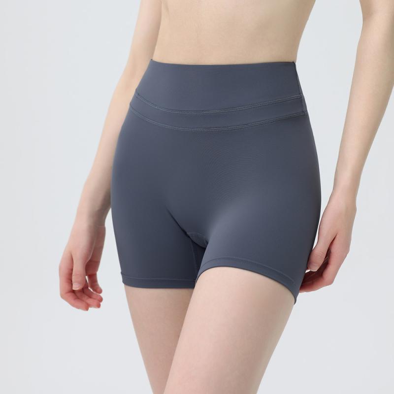 2ヨガパンツ レディース ハイウエスト ヒップアップ ランニング スポーツ サイクル ウェア トレーニング 健身 3分丈 ショートパンツ プラーティー