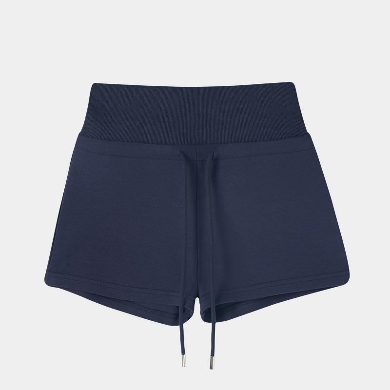 ショートパンツ レディース アウトドア ヨガパンツ スポーツ 短パン ハイウエスト 伸縮性 通気性 快適 接触冷感 普段使い ドローストリング リブ