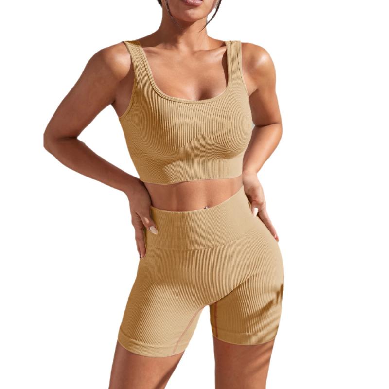 ヨガウェア レディース 上下セット シームレス スポーツウェア トップス レギンス タイツ 吸湿速乾 ハイウエスト ヒップアップ トレーニング ウェア