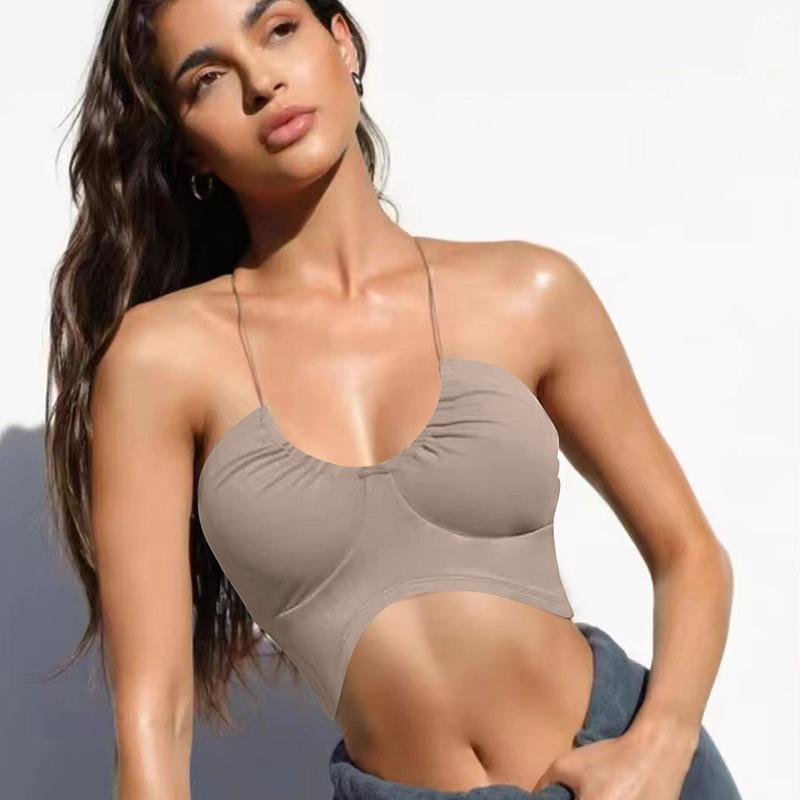 ヨガ スポーツブラ レディース 速乾 ノースリーブ ブラトップ インナー ウェア 肩紐 女性用 トレーニング ランニング 春夏・カテゴリ: 背心・機能: 吸湿排汗・適用性別: 女性・柄: 無地・誤差範囲: 2-3cm・適合シーズン: 夏、冬...