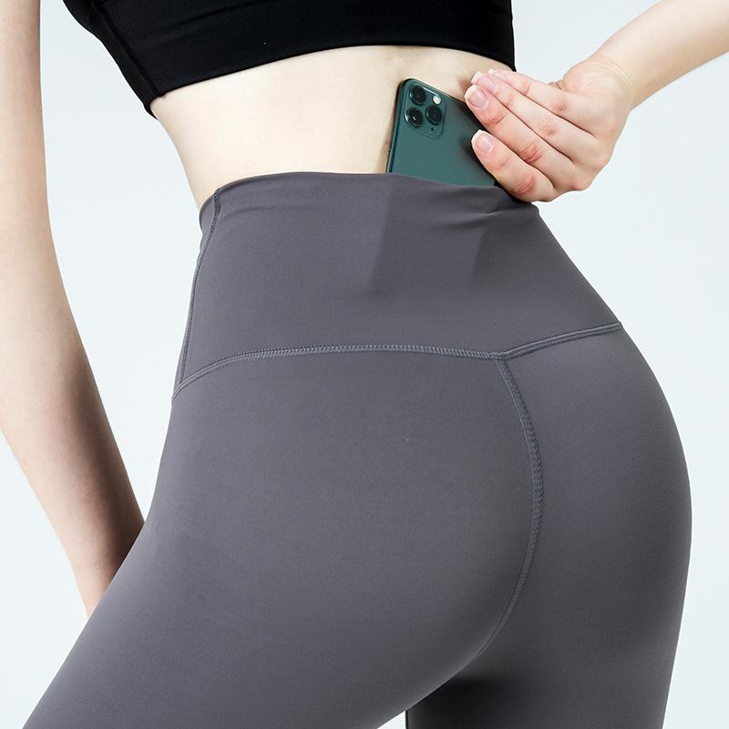 ヨガパンツ レディース 高腰 提臀 ポケット付き 裸感 ピーチ ヒップアップ スポーツ レギンス ヨガウェア トレーニング