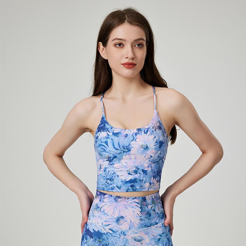 2ヨガウェア レディース スポーツブラ トップス 揺れない 美背 耐震 ランニング フィットネス トレーニング インナー 接触冷感