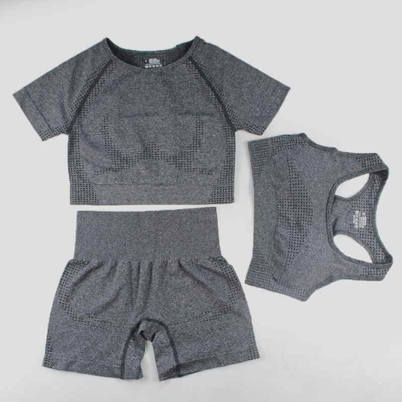 2ヨガウェア レディース 上下セット ブラ付き 半袖 ショートパンツ 3点セット スポーツウェア トレーニングウェア 伸縮性 吸湿速乾性 ストレッチ性