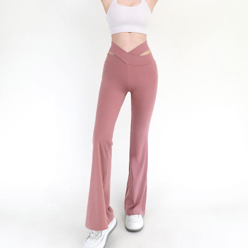 ヨガパンツ レディース 高腰 美脚 ヒップアップ スポーツ レギンス トレーニング ウェア 運動着 接触冷感 ストレッチ スリム ワイドレッグ