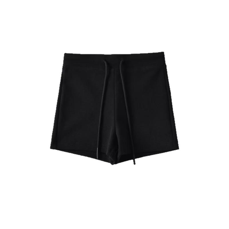 ショートパンツ レディース 接触冷感 伸縮性 ワイドレッグ 短パン ハーフパンツ カジュアル 無地 イージーパンツ ルームウェア 部屋着 スポーティー 春夏・素材: 綿・カラー: 浅灰色, 树莓红, 粉红色, 黒色・パンツ丈: 三分丈・ボト...