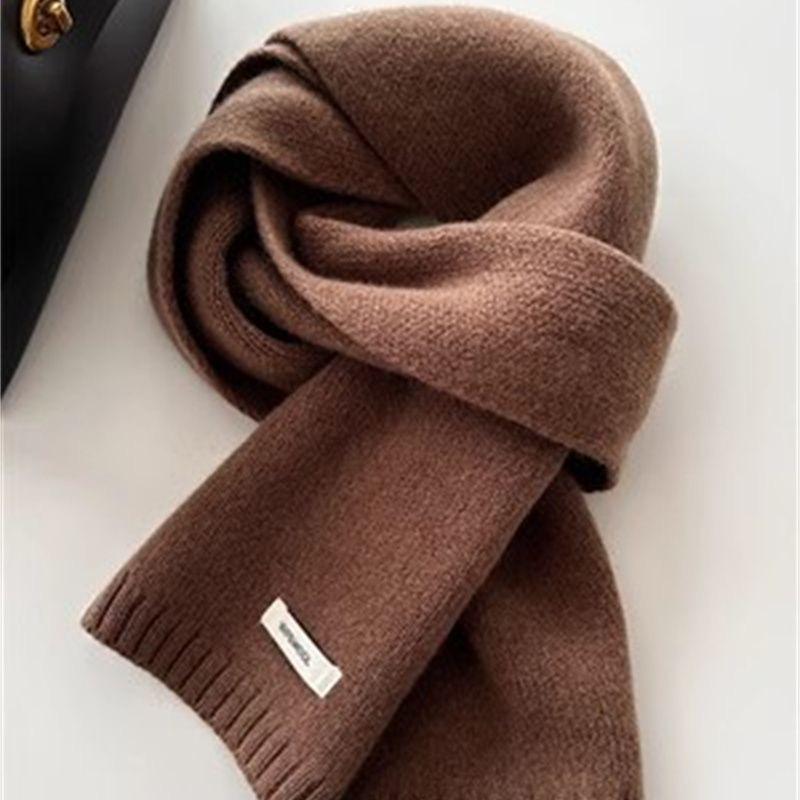 マフラー レディース 秋冬 ウール ニット 無地 保温 ストール メンズ 韓国 ネックウォーマー 男女兼用 防寒 暖かい ロング 大判 ショール ひざ掛け