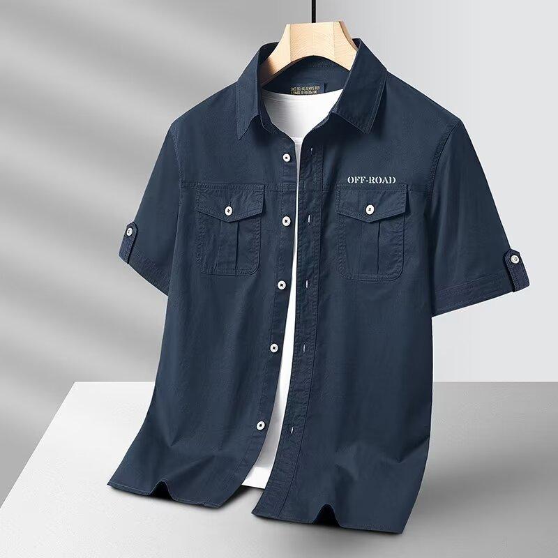 シャツ メンズ 男性用 夏物 涼しい 清涼 快適 シワになりにくい ゆったり リラックス 普段使い カジュアル