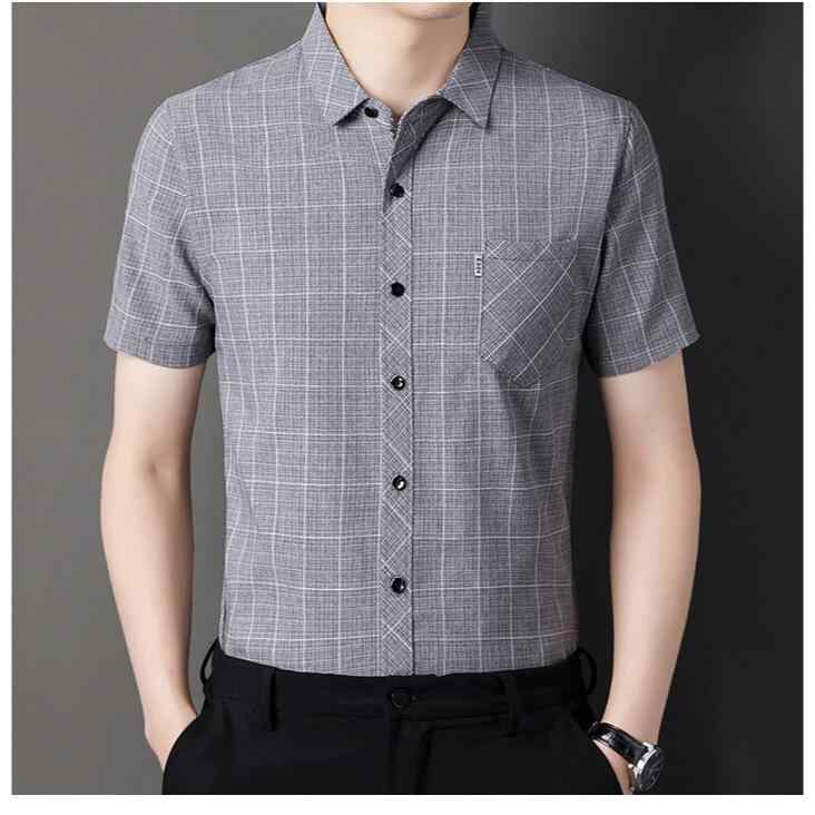 シャツ メンズ 男性用 半袖 Tシャツ トップス 夏服 宽松 無地 百搭 上衣 羽織り 翻领