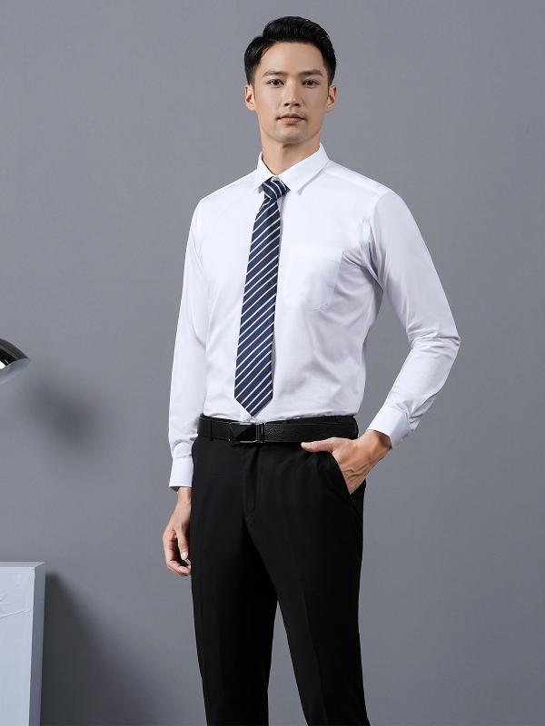 シャツ 男性用 長袖 白シャツ 吸汗 通気性 刺繍・素材: 綿・材質機能: 通気性,洗濯機洗い可,防シワ,吸湿速乾・生地の密度: 50・スタイル: 軽ビジネス・タイプ: カーディガン・フィット: スリム・襟型: スクエアネック・袖丈: 長袖...