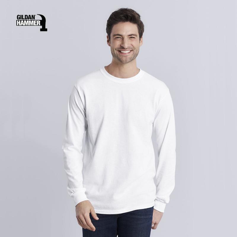 Tシャツ 男性用 無地 長袖 ヘビーウェイト 綿 ゆったり 厚手 インナー トップス 普段使い[ "・スタイル: ベーシック", "・图案: 無地", "・版型: ストレート", ...