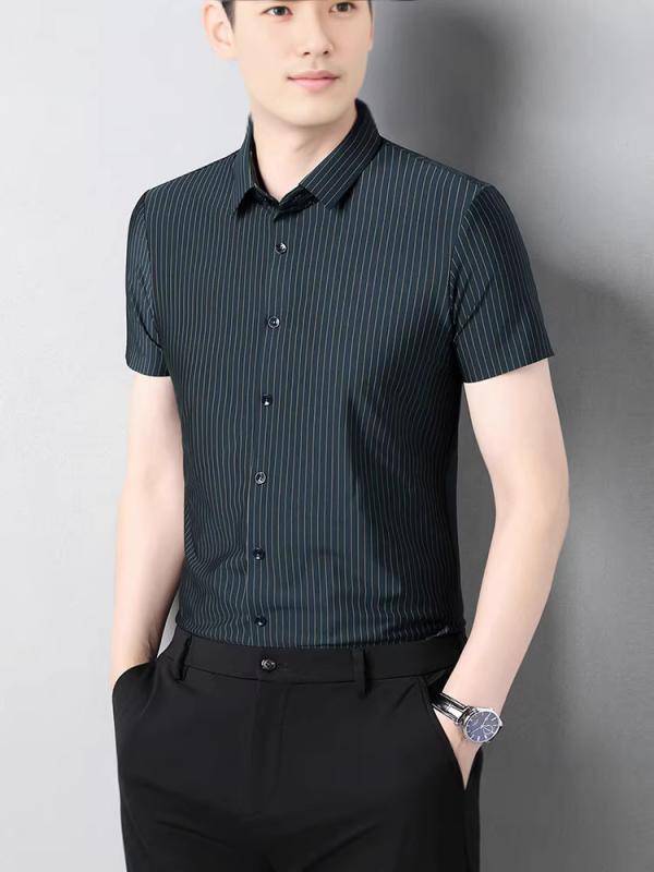 シャツ メンズ 男性用 接触冷感 吸湿速乾 ビジネス カジュアル 半袖シャツ トップス 普段使い 通気性