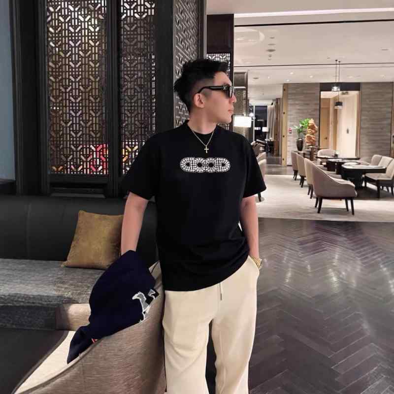 Tシャツ 男女兼用 半袖 国潮 刺繍 切り替え トリコロール ペア 普段使い かわいい カジュアル トップス カットソー