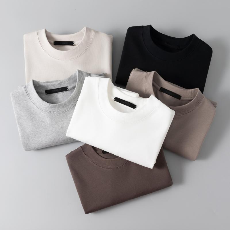 Tシャツ メンズ 男性用 夏物 トップス カットソー 半袖 無地 コットン 綿 ゆったり リラックス カジュアル 普段使い