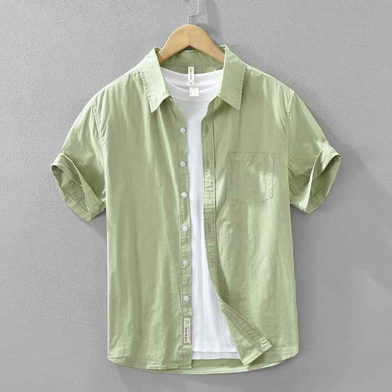 シャツ メンズ 男性用 トップス カジュアル 通気性 快適 リラックス 薄手 ゆったり・生地名: 綿・素材機能: 洗濯機洗い可能・生地カウント: 50カウント・スタイル: 日本風.フレッシュ・種類: 都市（24-35歳）・デザイン: カーデ...