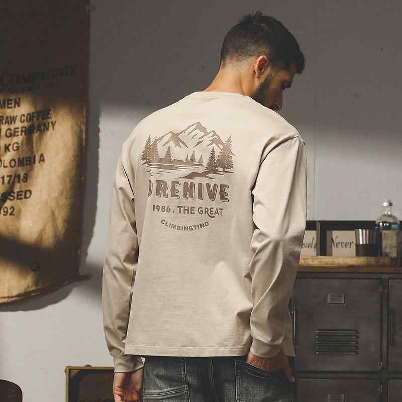 Tシャツ 男性用 長袖 ビッグシルエット ゆったりサイズ トップス 秋冬 綿 カットソー カジュアル・スタイル: アメカジ・メイン素材: 綿・版型: ルーズ・対象: 青少年・種類: プルオーバー・ネックライン: ラウンドネック・袖丈: 長袖...