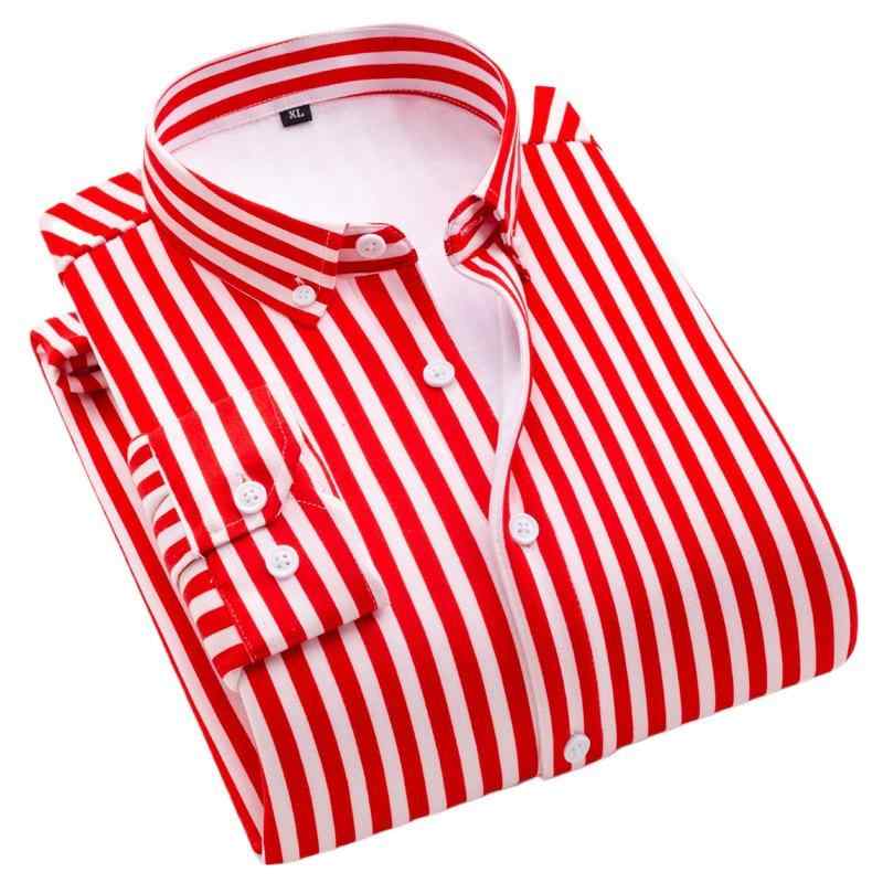 シャツ メンズ 男性用 裏起毛 厚手 ストライプ 格子柄 ネルシャツ カジュアル トップス 防寒 暖かい