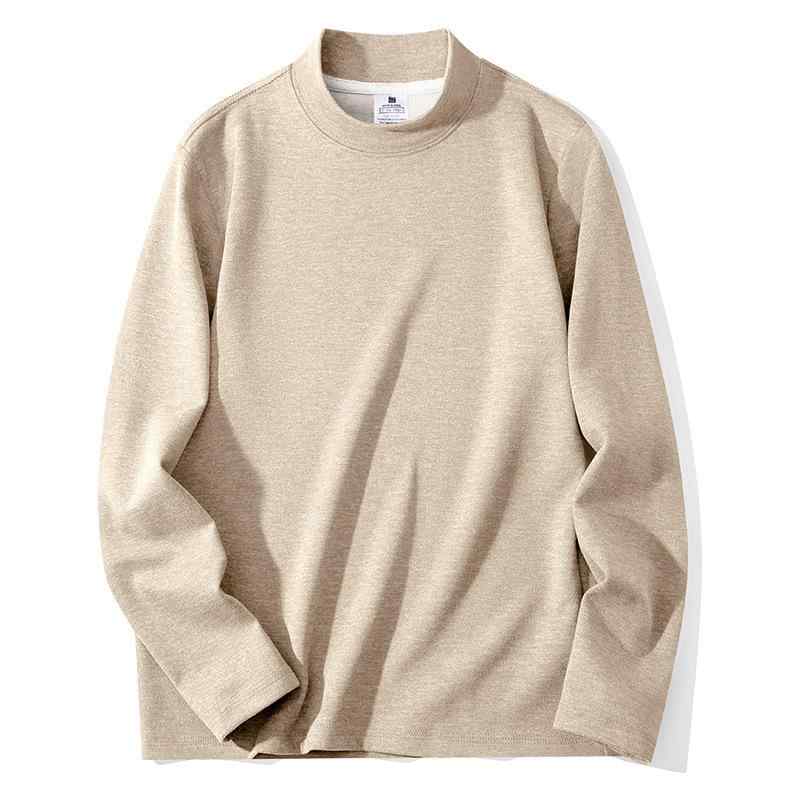 Tシャツ メンズ 男性用 絹 秋冬 保温 あったか インナー トップス カットソー ハイネック