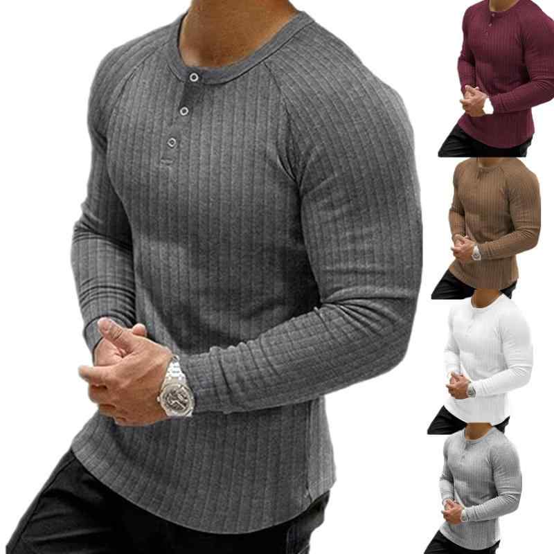 Tシャツ 男性用 半袖 トップス スポーツ トレーニング 伸縮性 ストレッチ 無地 ヘンリーネック スリムフィット タイト 風