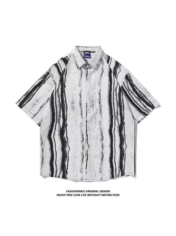 シャツ メンズ 男性用 薄手 接触冷感 半袖 アロハシャツ ビーチ リゾート サマー 海 夏物 羽織り