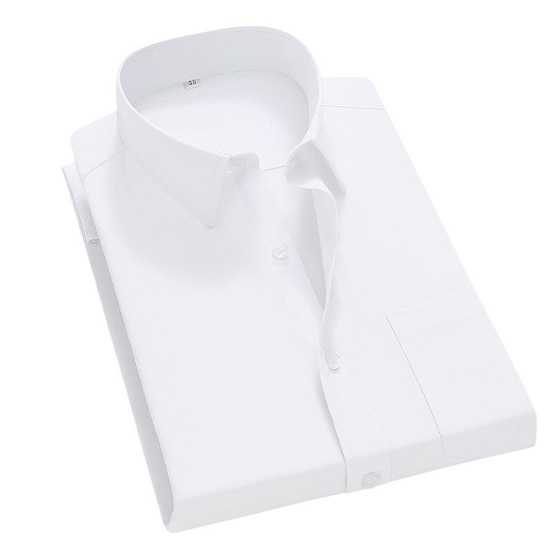 シャツ メンズ 男性用 長袖 春秋 夏 ビジネス オフィス フォーマル スーツ インナー トップス ブルー ブラック 作業着