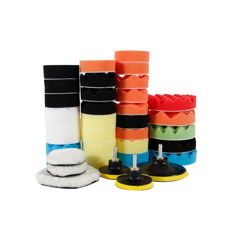 カー用品 スポンジ研磨パッド 洗車セット ポリッシャー M10 12.7cm 7.62cm 車体研磨 ワックス 電気ドリル インパクトドライバー・素材: 海綿