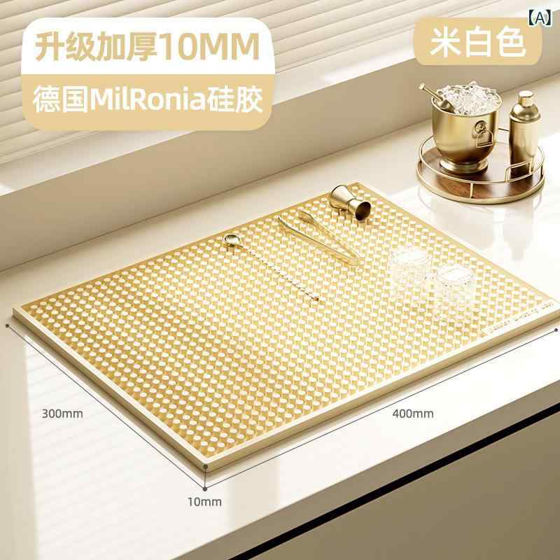 2キッチン シリコン 排水マット 断熱マット フィルターマット バーカウンターマット デスクマット 滑り止め シリコン 排水マット 茶托 メーカー 卸売