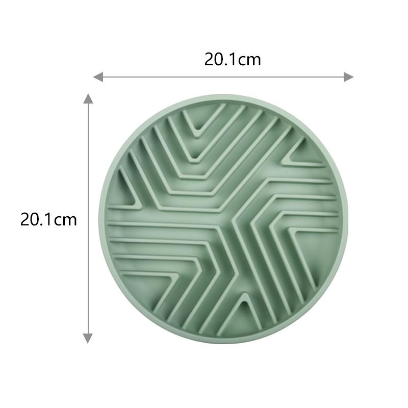 2ペット用 食器 猫 犬 餌皿 こぼれ防止 滑り止め シリコン 吸盤付き 丸形 ゆっくり食べられる 消化促進