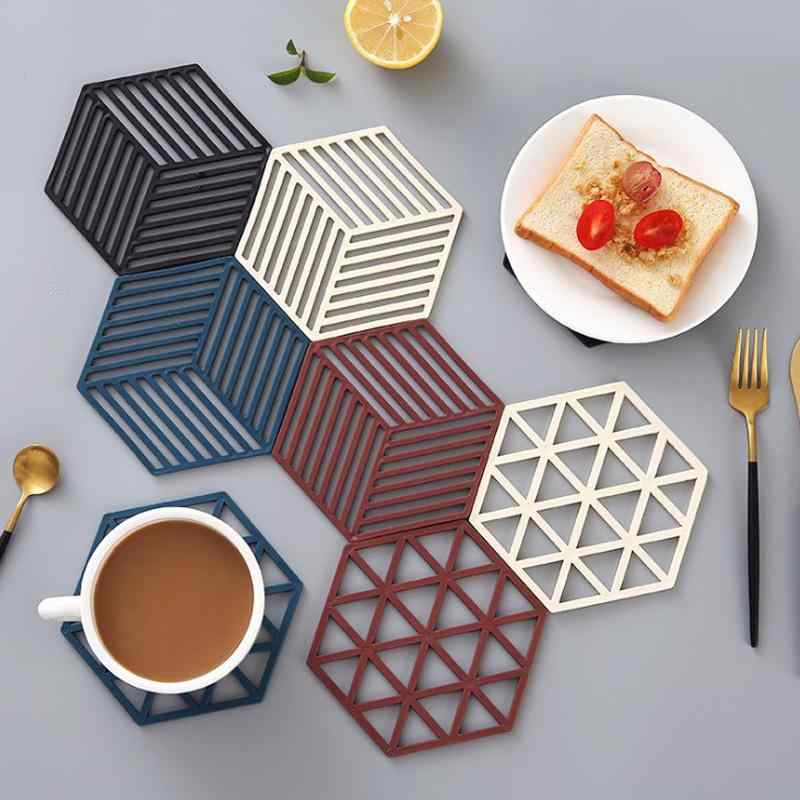 鍋敷き シリコン 大きめ キッチン 断熱パッド 食器マット 茶碗マット コップ敷き