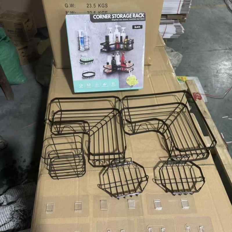 浴室 コーナーラック トイレ 収納棚 突っ張り棒 収納ラック ステンレス製 整理棚 バスルームラック 壁掛け棚 シャワーラック 小物整理 大容量 丈夫