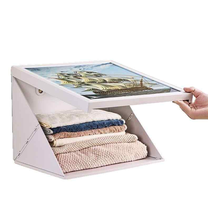 収納ラック 浴室 壁掛け 折り畳み 防水 防湿 衣類 収納棚