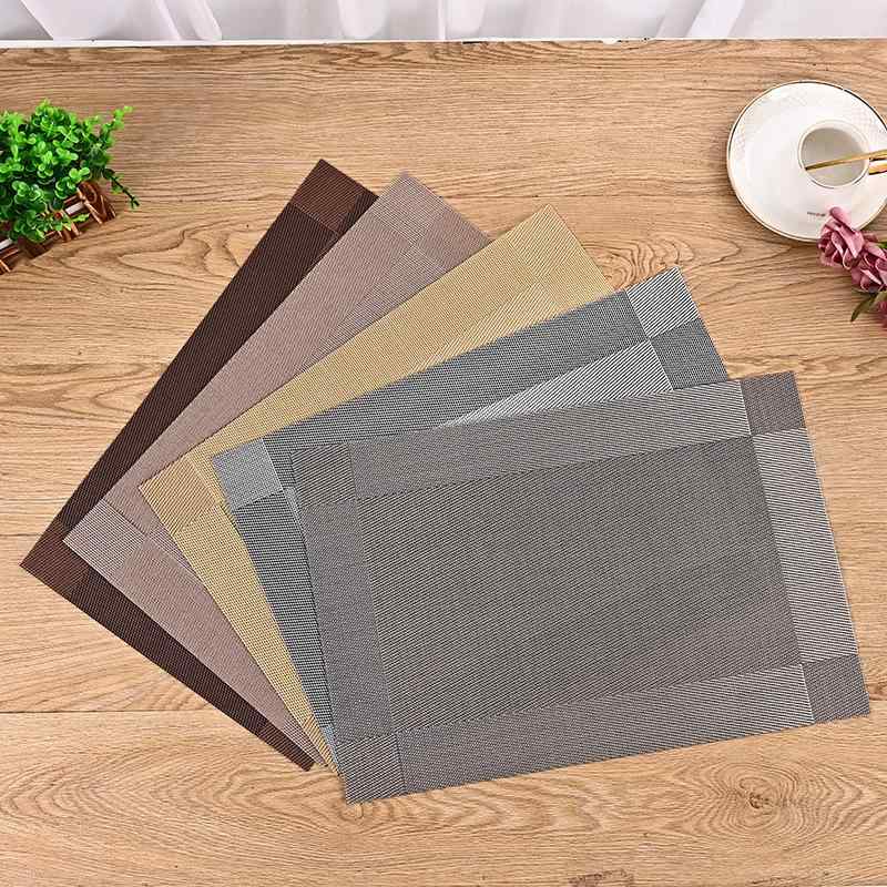 2ランチョンマット レストラン用 撥水 防汚 滑り止め 断熱 PVC製 コースター
