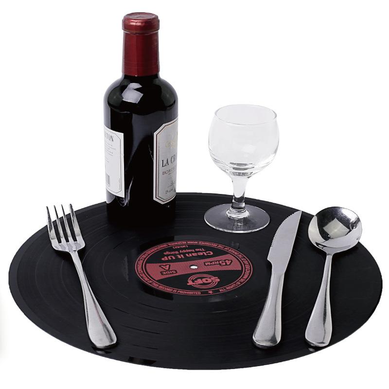 2キッチン雑貨 コースター シリコン レトロ レコード CD 断熱 ホーム キッチン プラスチック 東莞 メーカー