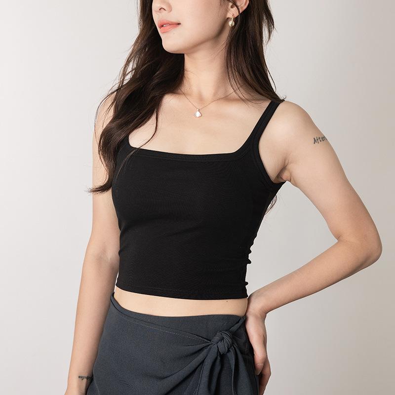 ブラ レディース カップ付き 美背中 キャミソール 薄手 ショート丈 トップス インナー 下着 ノンワイヤー パッド付き 接触冷感 吸湿速乾・製品カテゴリ: 吊り下げキャミソール・カラー: ブラック, ホワイト, グレー, グリーン・サイズ...