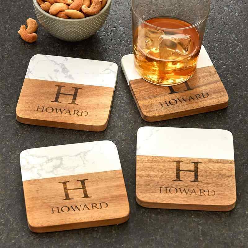 コースター 大理石 木製 防滑 断熱 切り替え