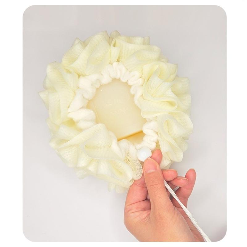 ボディタオル 泡立てネット 2way 石鹸 ボディウォッシュ 携帯用 両面 ソフト