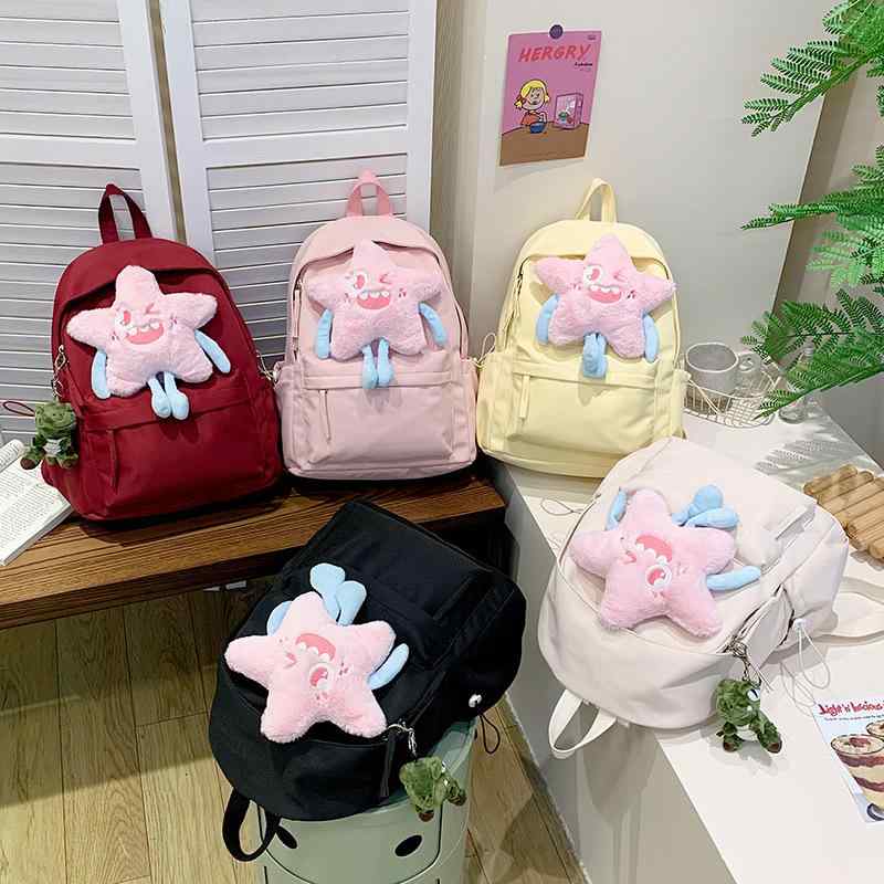 リュック レディース 星柄 大容量 手提げ 通気性 外出 旅行 かわいい おしゃれ 高見え