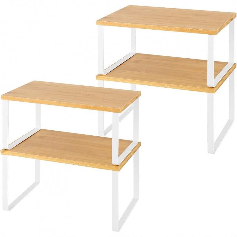 リビング収納棚 木製 多用途 デスク上収納 スパイスラック キャビネット収納棚 キッチン収納棚