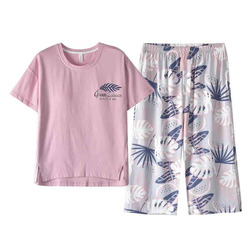 パジャマ レディース 春夏 半袖 7分丈パンツ 上下セット ルームウェア 部屋着 かわいい 接触冷感 ゆったり リラックス リラックスウェア・カテゴリ: セットアップ・素材: 綿・スタイル: プルオーバー・主な素材: 綿・・生地の厚さ: 約...