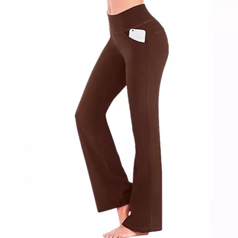 パンツ レディース ヨガパンツ ワイドレッグパンツ ハイウエスト 伸縮性 ストレッチ ゆったり 普段使い リラックス ルームウェア