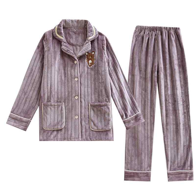 パジャマ レディース 秋冬 厚手 暖かい フランネル かわいい ルームウェア セットアップ メンズ あったか 寝巻き 部屋着 上下セット 長袖 丸首・カテゴリ: セットアップ・・主な素材: ポリエステル95%・厚さ: 厚手・ネックライン: ...