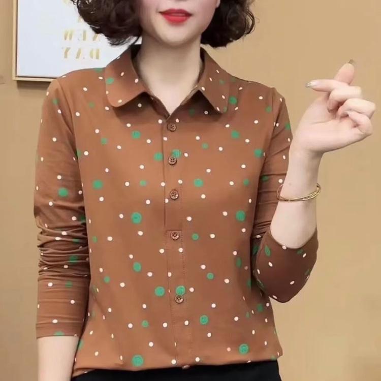 シャツ レディース 長袖 秋 トップス スリム 着痩せ インナー かわいい きれいめ 上品 ブラウス カットソー 百搭