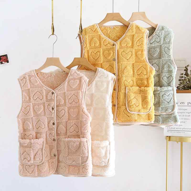 ベスト レディース 秋冬用 フランネル あったか 厚手 ルームウェア 部屋着 普段使い 上着 羽織り 防寒・カテゴリ: 睡衣・素材: フランネル、ポリエステル100%・スタイル: カーディガン・厚さ: 厚手（約251-300g/平方メートル...