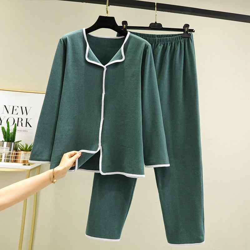 パジャマ レディース 大きいサイズ ルームウェア 上下セット 部屋着 長袖 Vネック あったか 秋冬 リラックス ゆったり
